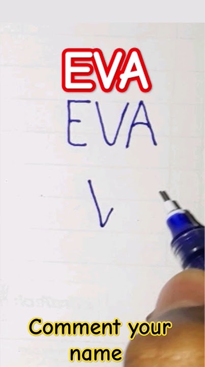 EVA name logo || comment your name for #logo - YouTube