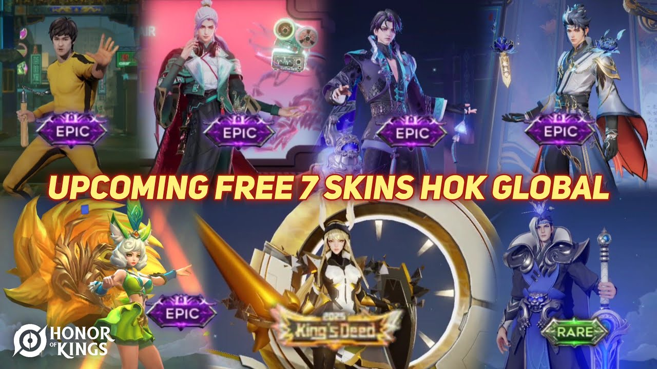 Upcoming 7 Free Skin HoK Global Update Season 12 - Honor of Kings - YouTube