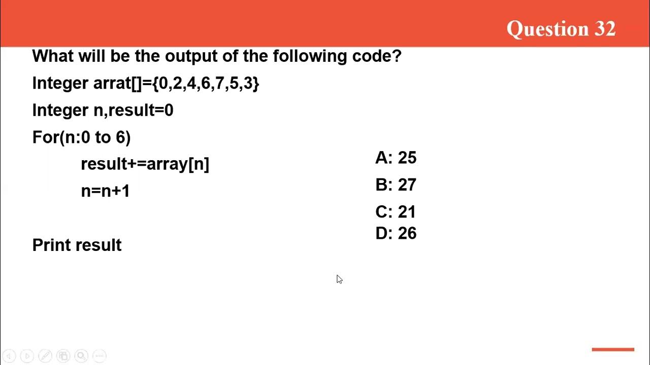 Capgemini_Accenture_DXC_MCQs_PseudoCodes_part 3 - YouTube