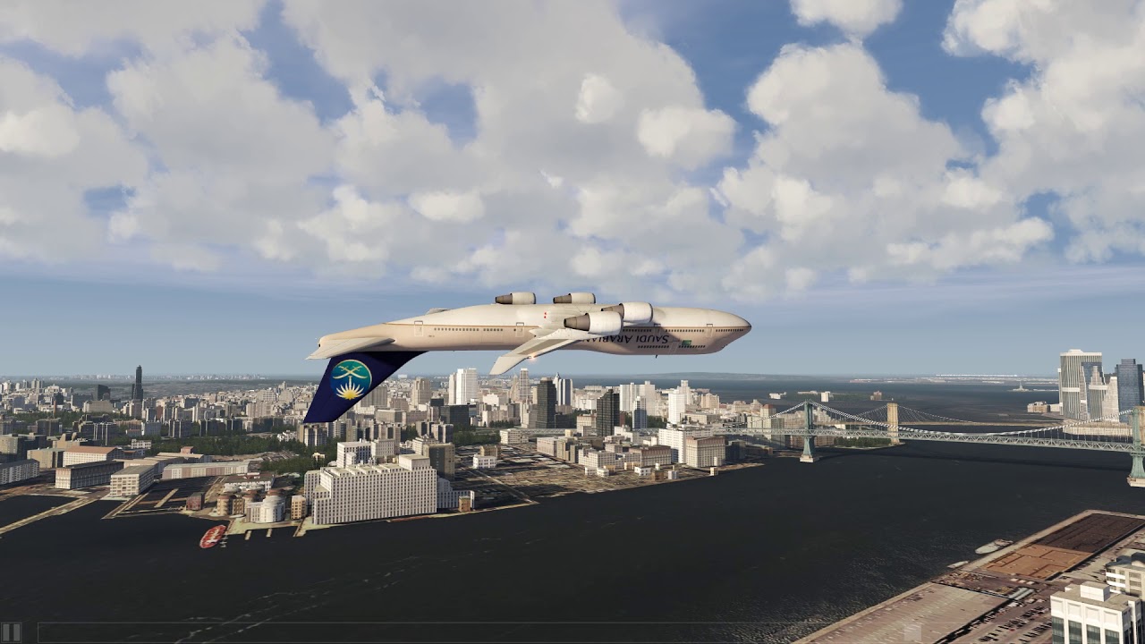 Crazy Boeing 747 Flight NEW YORK - YouTube