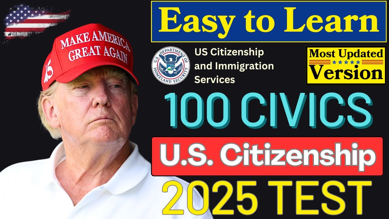 2025 (Learn Quickly) USCIS Official 100 Civics Questions & Answers I ...