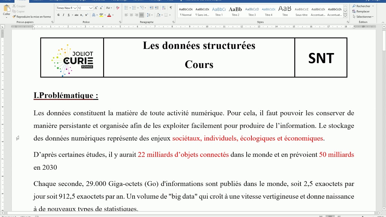 intro donnees structurees - YouTube