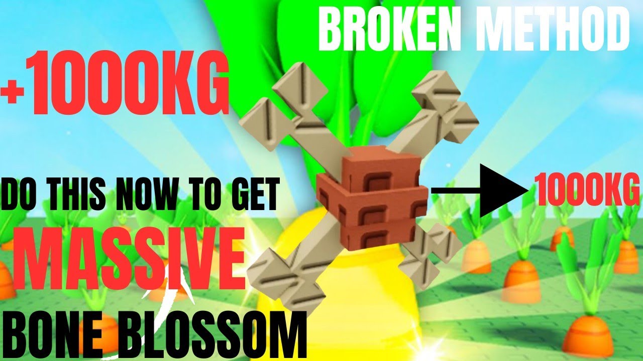 MASSIVE BONE BLOSSON METHOD IN GROW A GROW|| GROW A GARDEN - YouTube