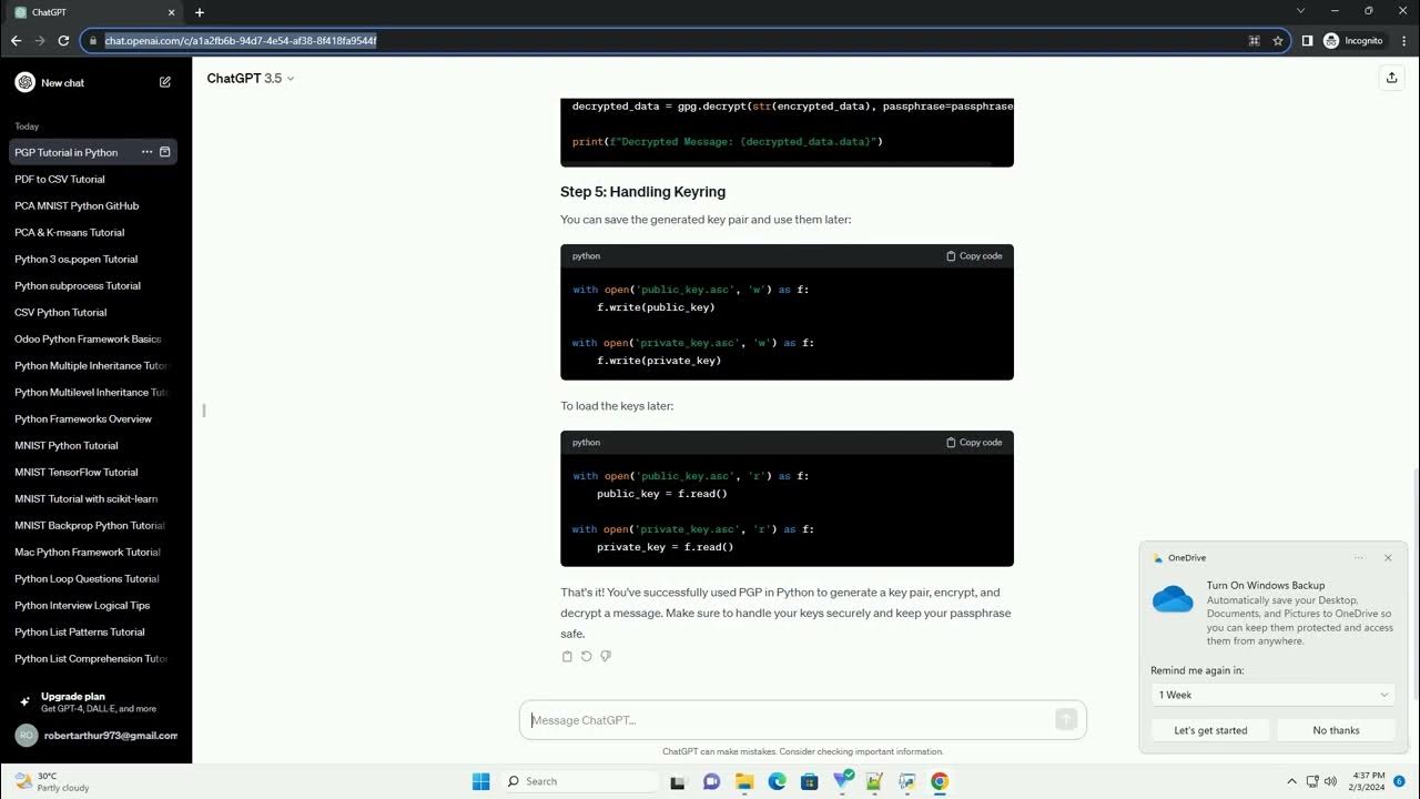 pgp in python - YouTube