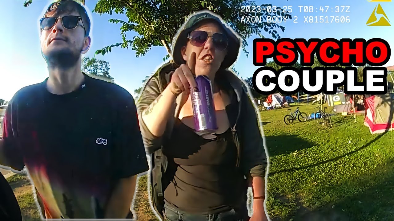 Psycho Couple Have a MELTDOWN During Arrest (INSANE) - YouTube