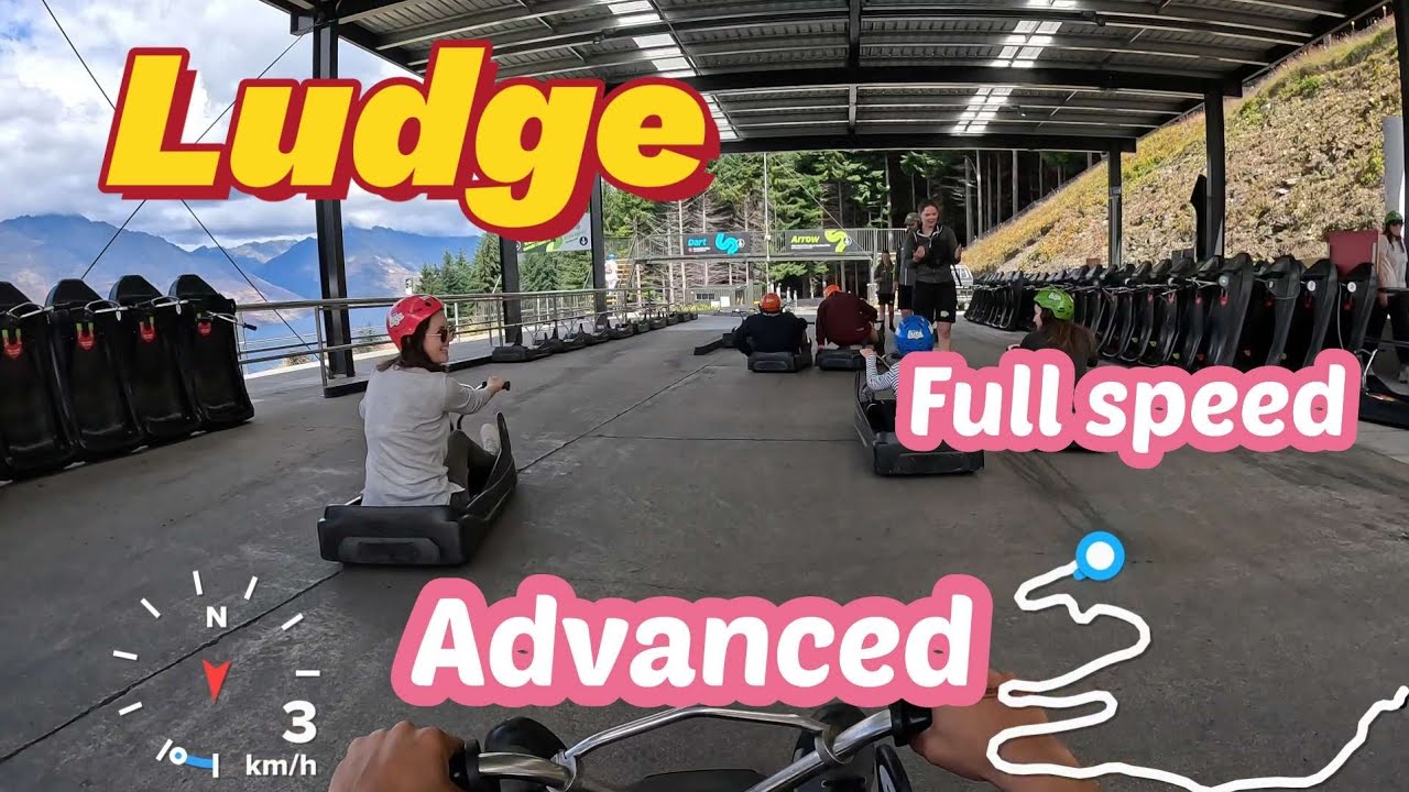 ludge skyline Queenstown, full race advanced line - YouTube