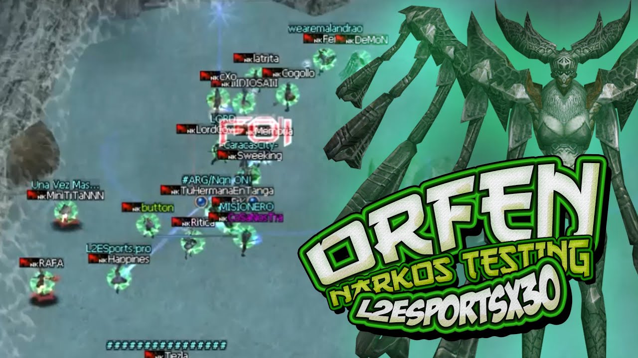 NarKoS - Testing is Orfen @l2esports x30 L2Interlude - YouTube
