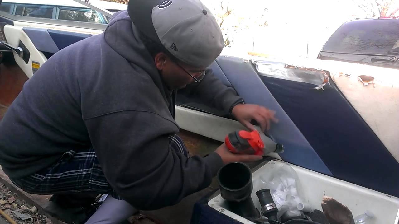 86 Sea Ray Restoration Day 8 Clip 3 Side Pannels Removed - YouTube