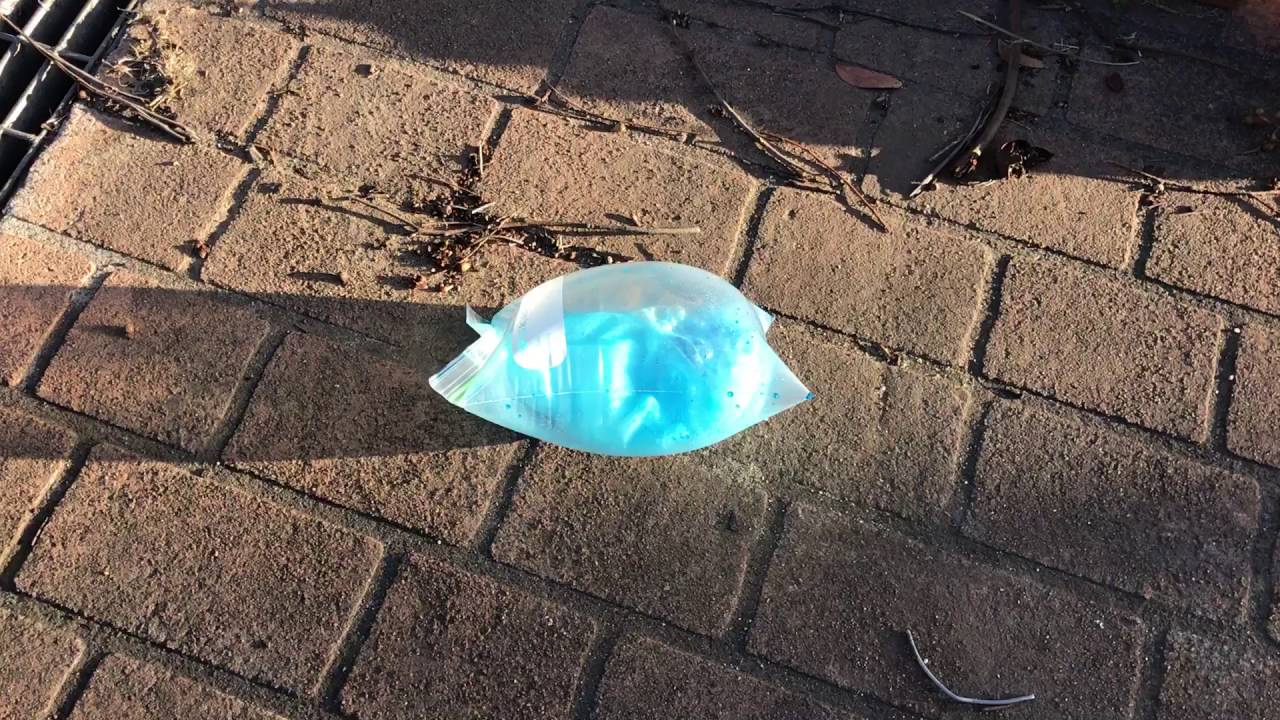 Exploding bag experiment - YouTube