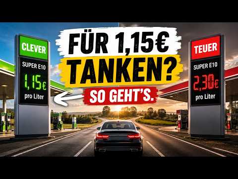 Benzin über 2 € – für die Hälfte tanken? So geht’s.