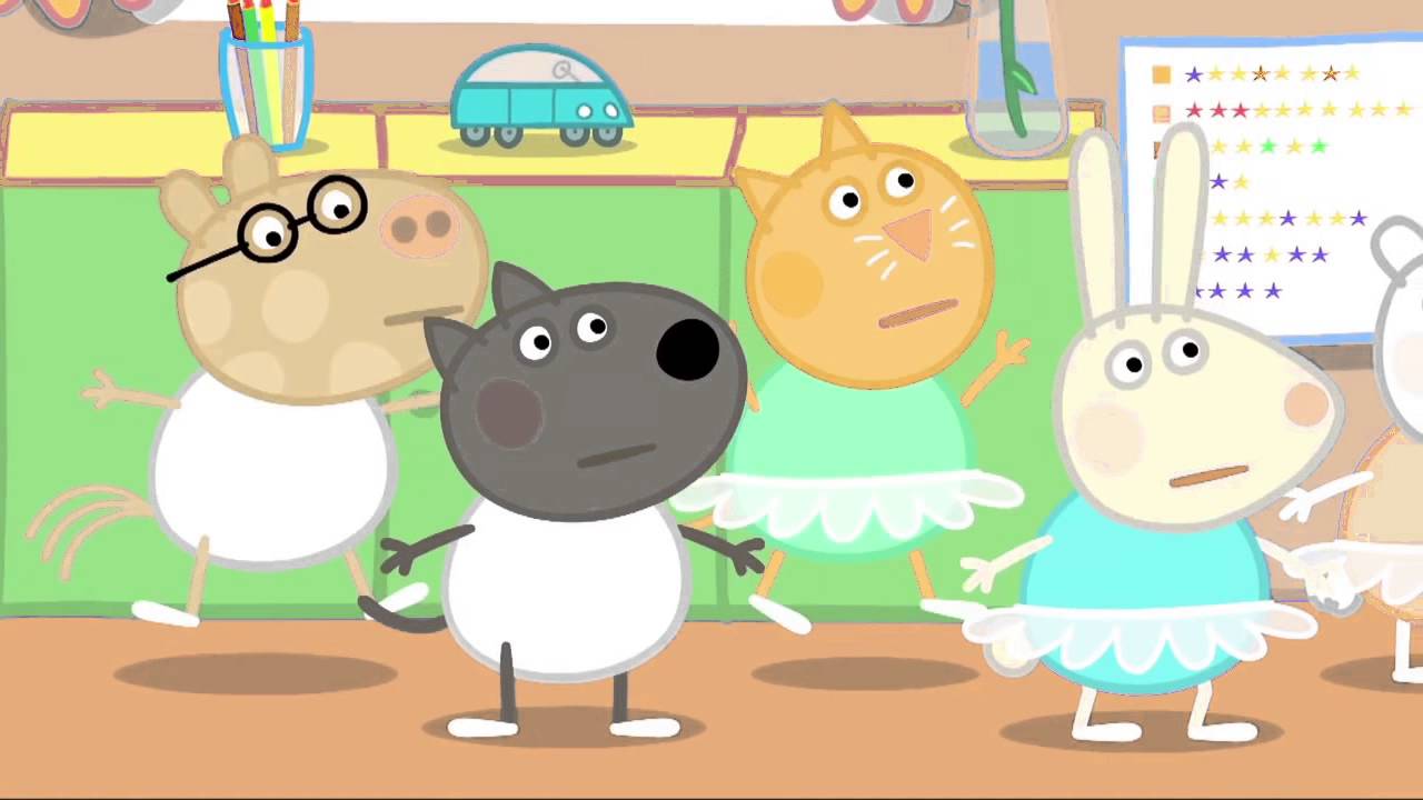 DAD PIG Peppa Pig Ballet Lesson #theCOLORworld - YouTube