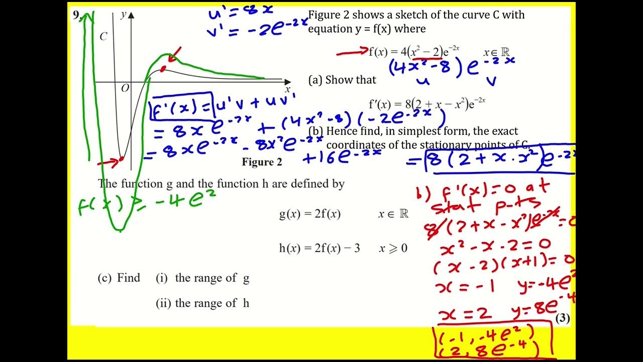 AL Edexcel Oct 2020 paper 1 pure q9 (Maths A Level) - YouTube
