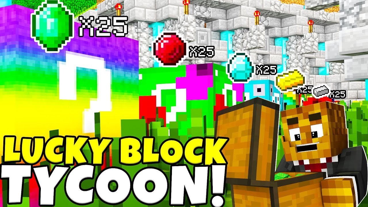 *NEW* MINECRAFT MODDED LUCKY BLOCK TYCOON w/ BLOCK ARMOR MOD ...