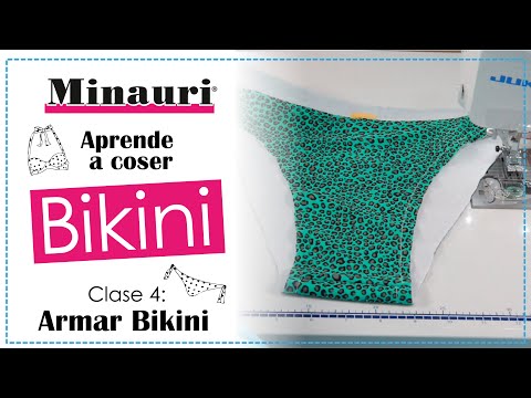 ⛱🏊Tutorial BIKINI curso completo para coser FACIL - CUARTA CLASE: Cómo armar las piezas (eng sub)