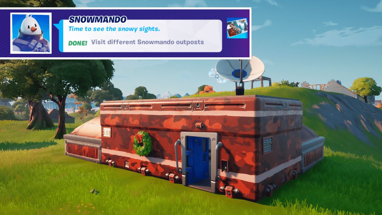 Visit Different Snowmando Outposts in Fortnite! All 5 Locations ...