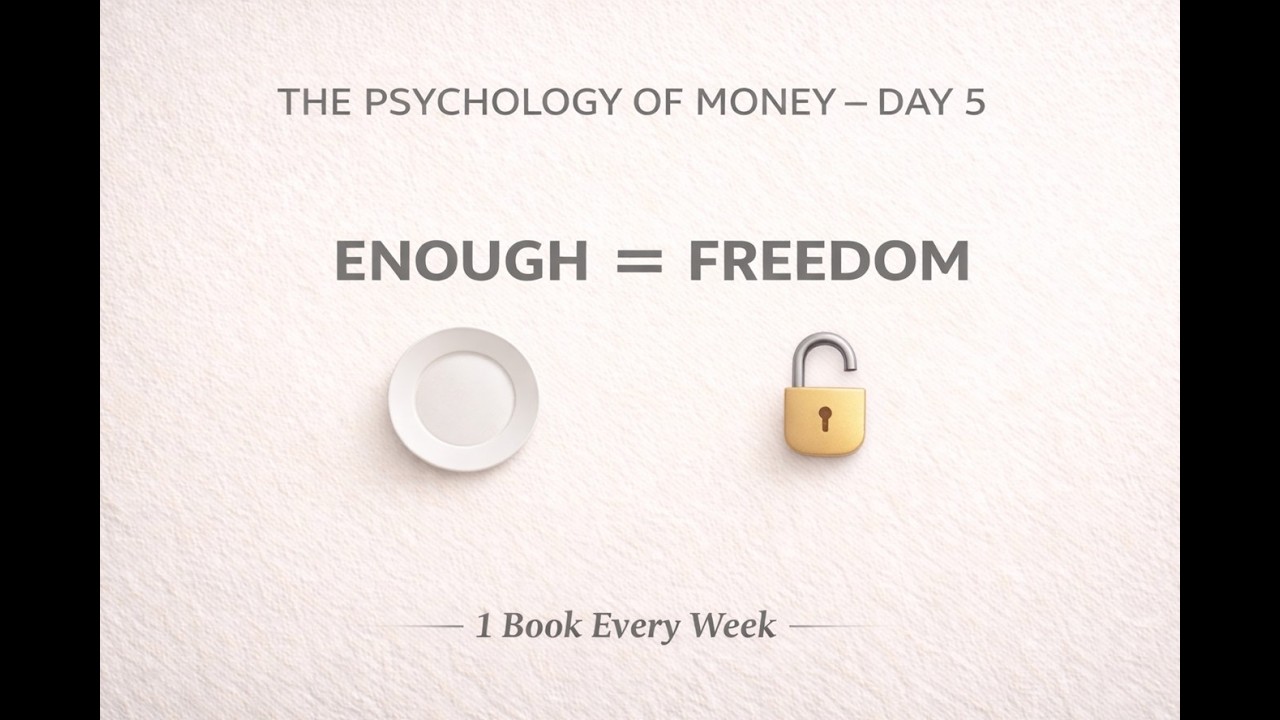 The Psychology of Money Day 5: How Much Is Enough? | BookShots - YouTube