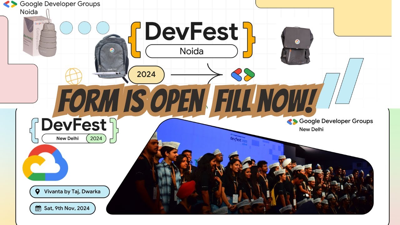 GDG Devfest 2024 Delhi, Noida and Gurugram Events Live Now - YouTube