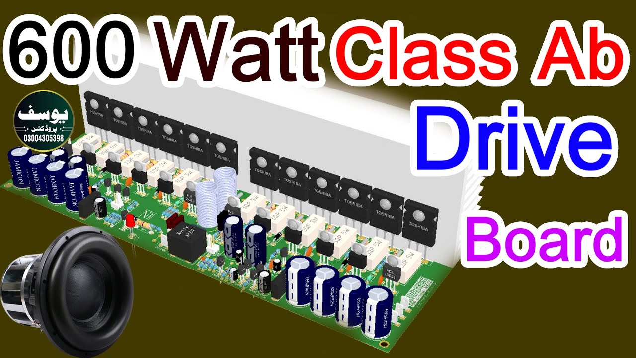 Audio Amplifier 600 Watt Driver Board 52001943 Class Ab 600 Watt ...