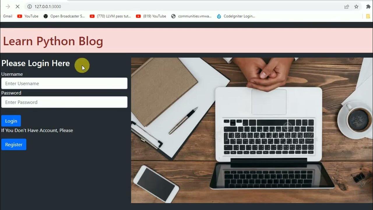 15. Register - Django And React JS Blog - YouTube