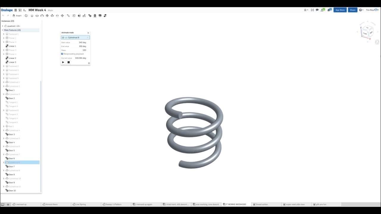Dynamic Spring in Onshape! - YouTube