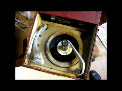 1958 Symphonic tube-type record player - YouTube