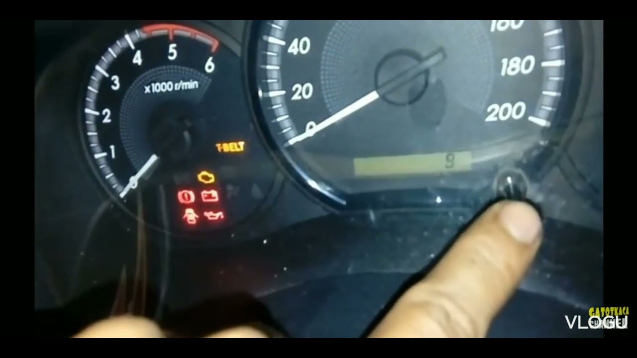 Cara meriset lampu indicator T-BELT secara manual pada mobil toyota ...