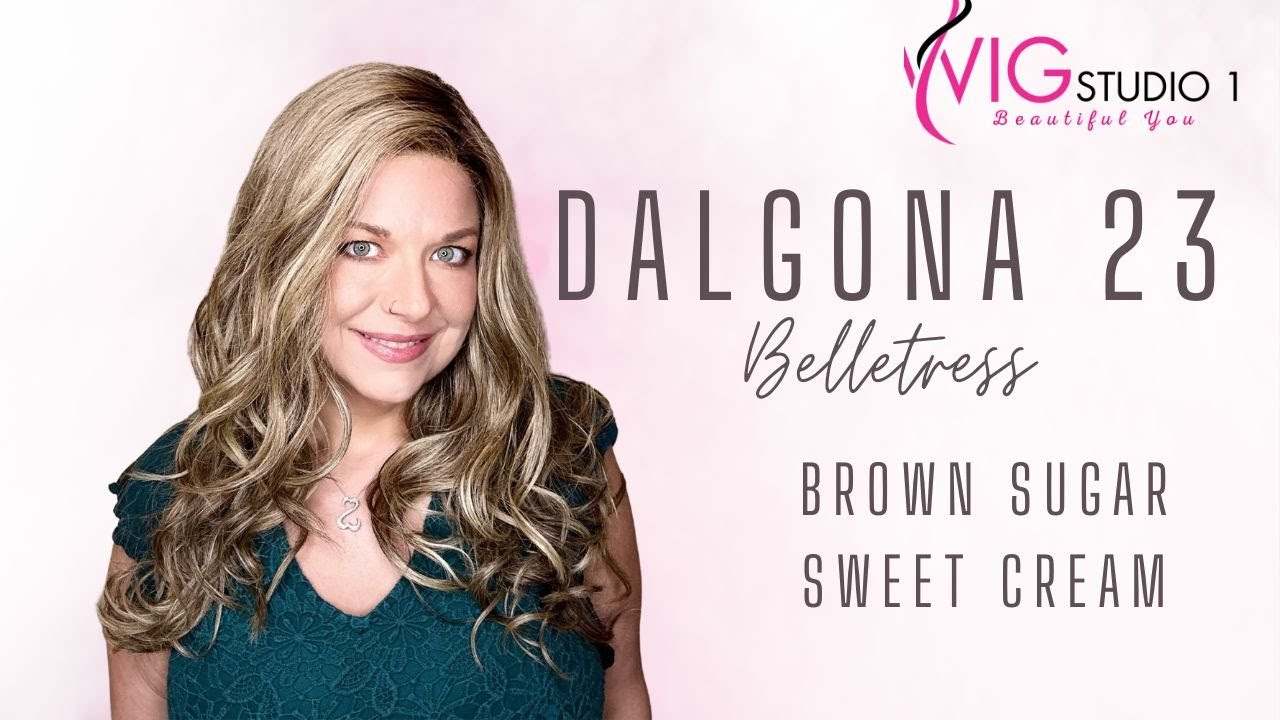 Belle Tress | DALGONA 23 wig review | Brown Sugar Sweet Cream - YouTube