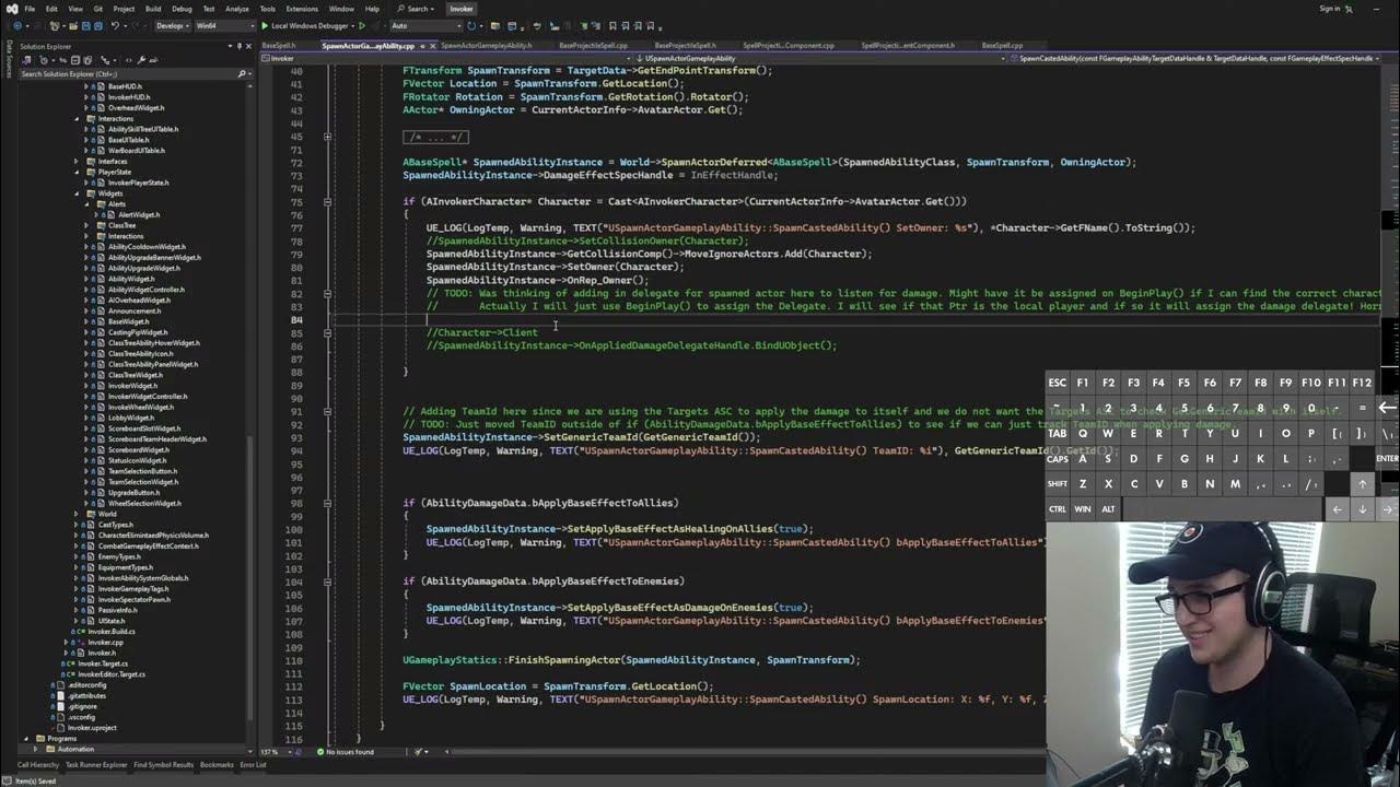 UE5.4 C++ Game Development Day 180. GAS Ability Networking Refactor - YouTube