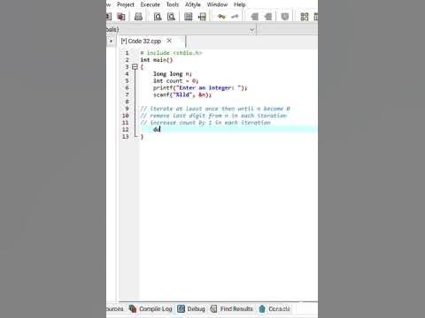 program to count the number of digits#c#coder #programming#developer#shortvideo - YouTube