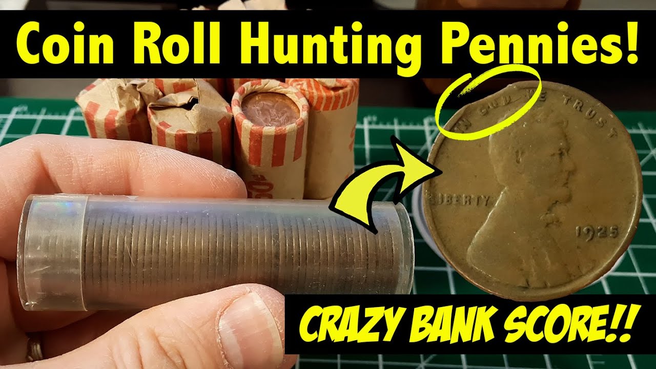 *INSANE* Roll of Pennies from the Bank - *FULL* of 100 Year Old Coins ...