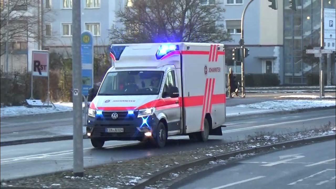[Neufahrzeug] Einsatzfahrt RTW 2 Johanniter Rettungswache Einbeck - YouTube