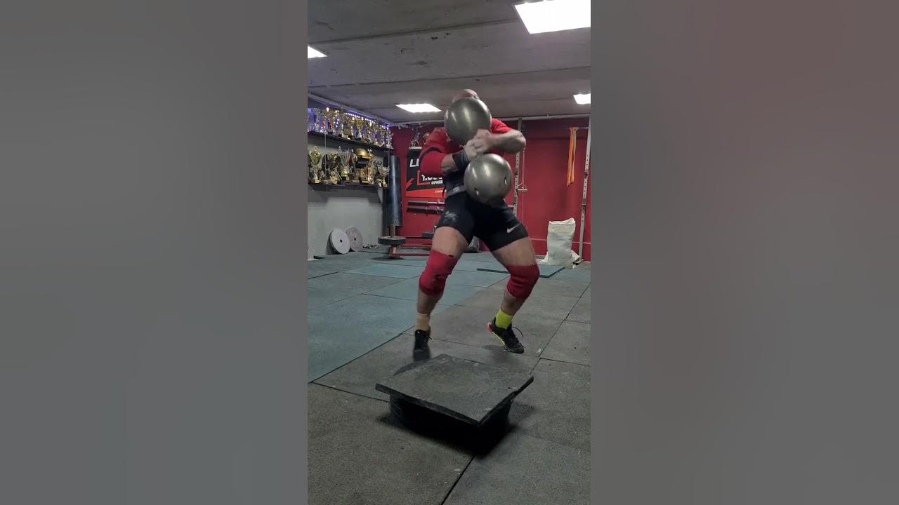 Cyr Dumbbell 149kg x 2 полное видео со взвешиванием - YouTube