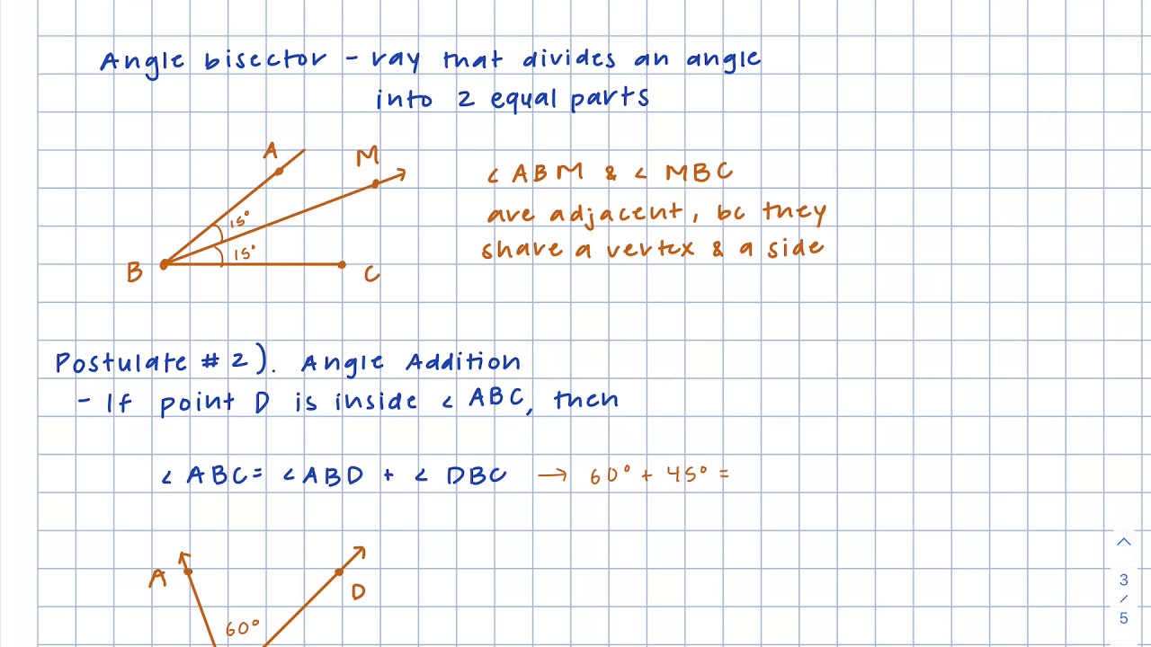 B.1.5 Basic Postulates in Geometry (Part 2/2) - YouTube
