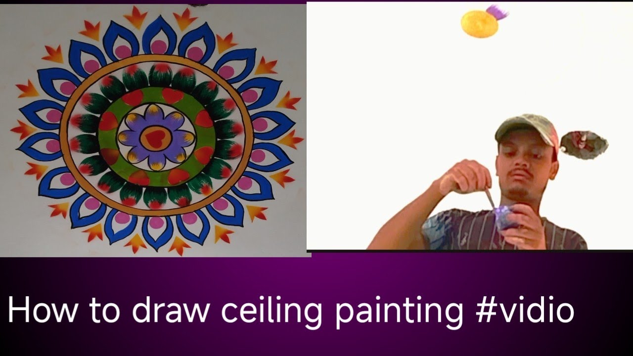 How to draw ceiling #painting - YouTube