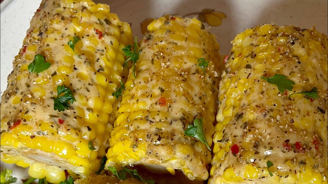 Parmesan Garlic Corn On The Cob Recipe Tiktokviral Youtube