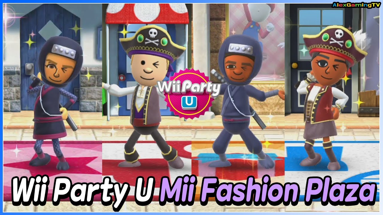 Wii Party U - Mii Fashion Plaza (Advanced Com)🎵 Alphanim vs Ilka vs ...