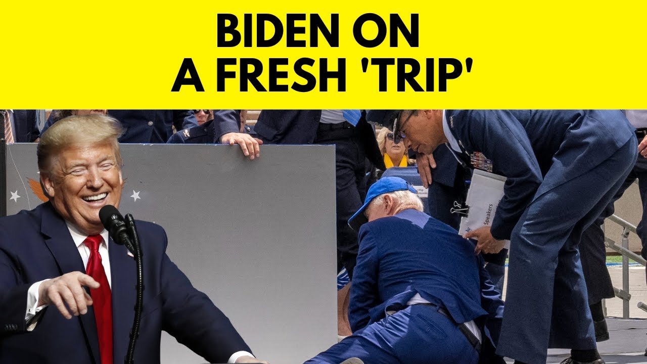 Joe Biden Falls At US Air Force Academy Graduation Ceremony | Joe Biden ...