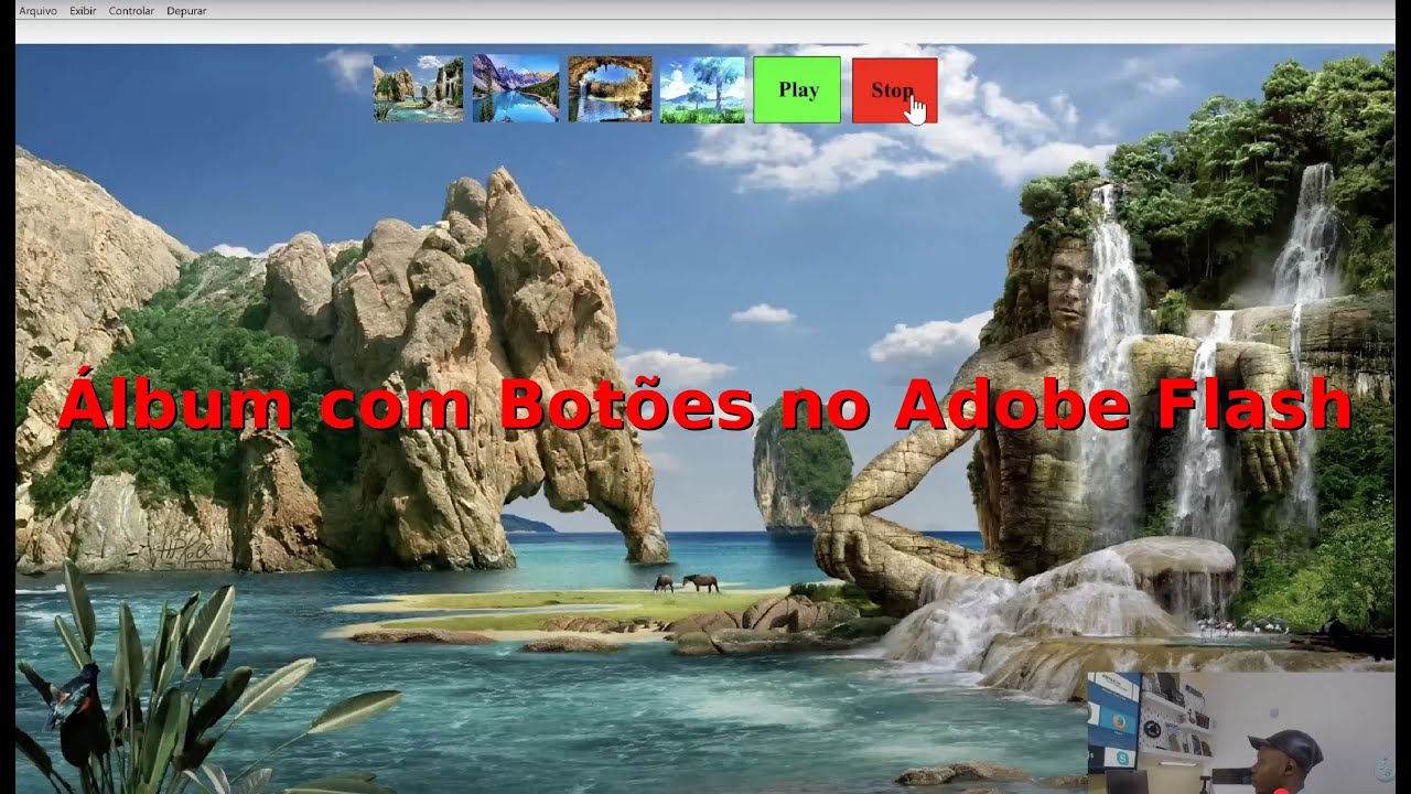 Álbum com Botões no Adobe Flash - YouTube