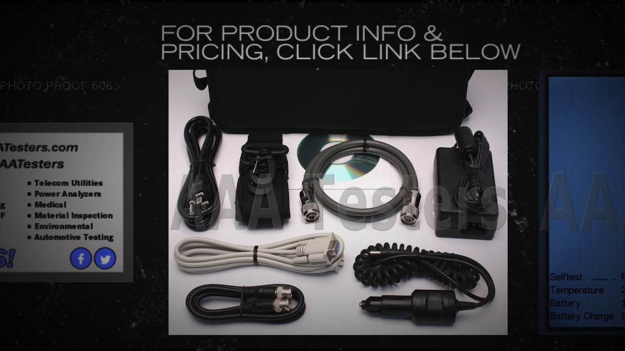 Anritsu MS2711D HandHeld Spectrum Master Analyzer - YouTube