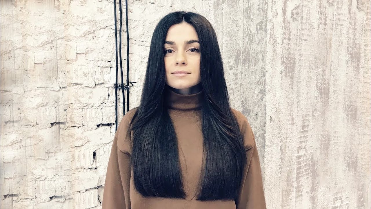commercial women's haircut for long hair - YouTube