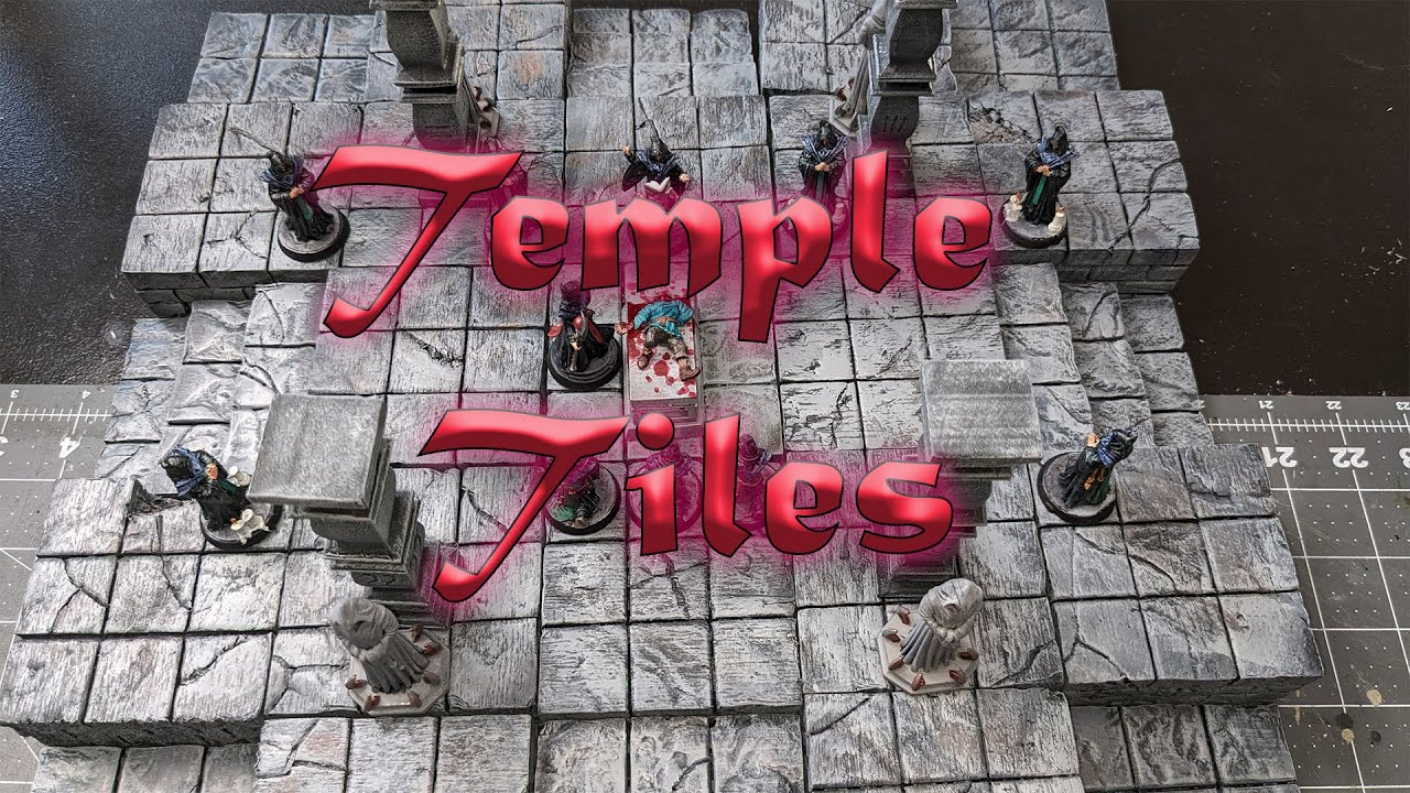 Elevated Temple Tiles for D&D - YouTube