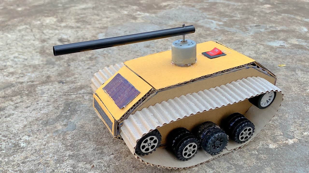 How to make a military tank from a cardboard box |DIY| Amazing Driving ...
