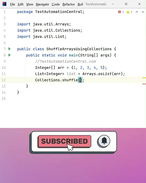 How to Shuffle Arrays Using Collections | Java Interview Questions # ...