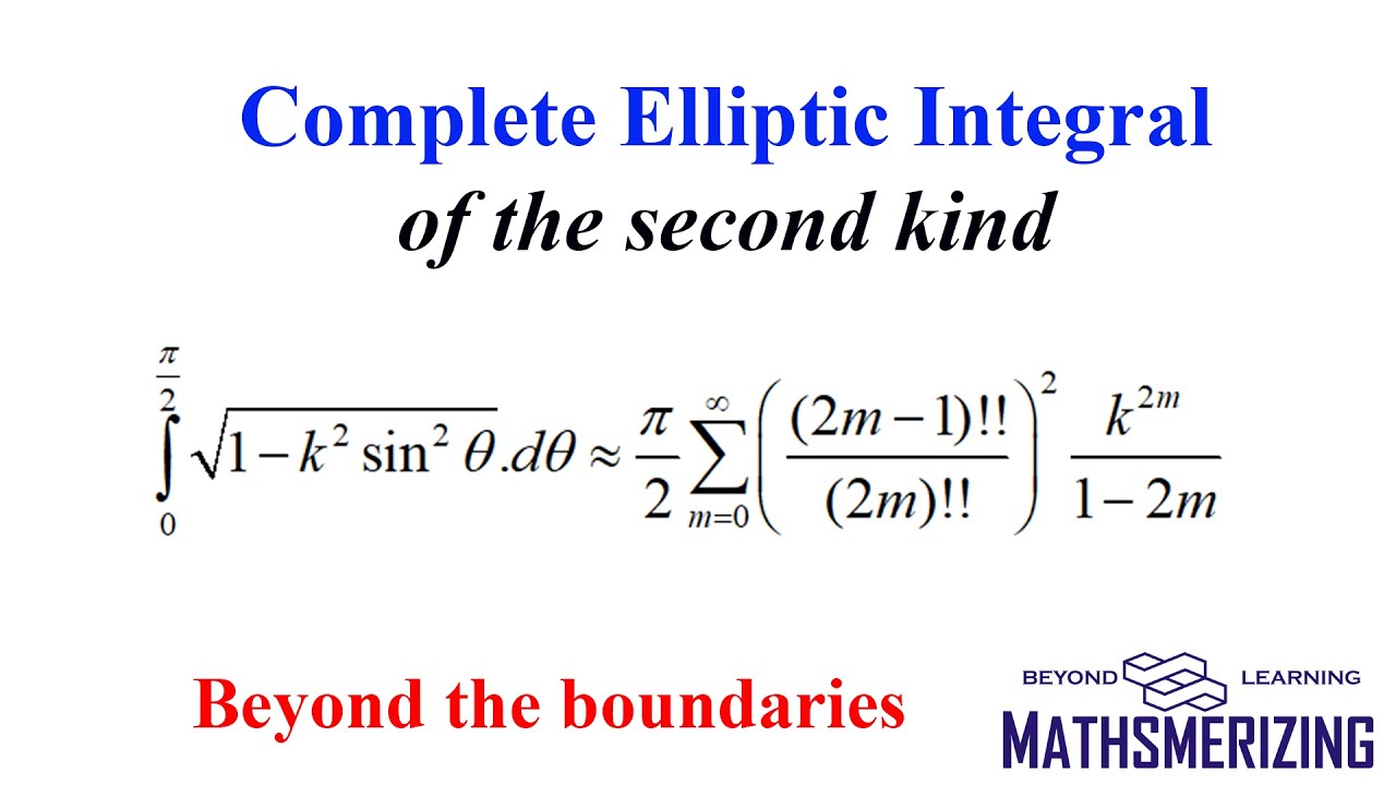 Beyond The Boundaries Complete Elliptic Integral Of The Second Kind Series Representation