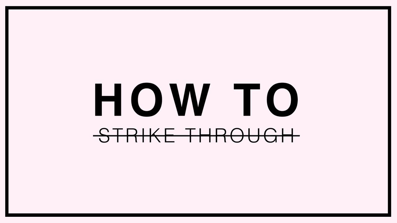How To Strike Through In Google Docs 305 YouTube How To Strike Through In Google Docs 305 YouTube
