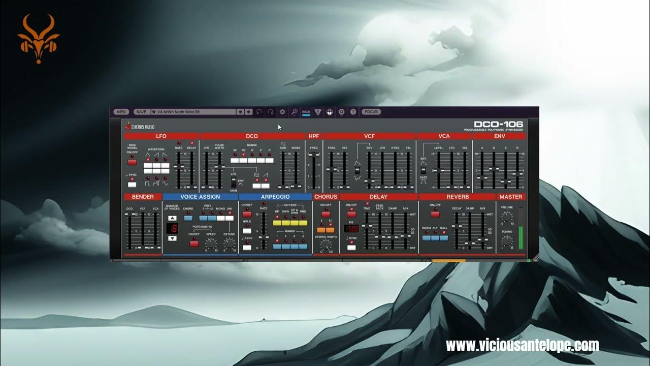 Synth Lead Presets for Cherry Audio DCO-106 - North Winds Walkthrough Vicious Antelope - YouTube