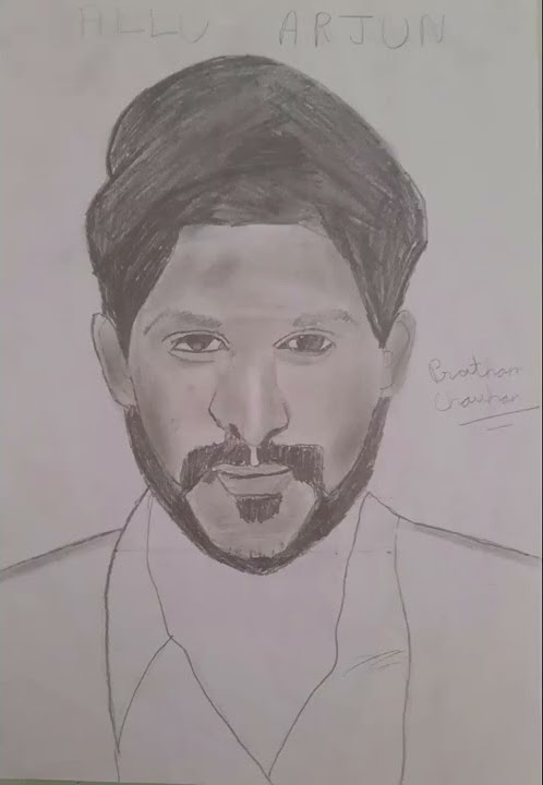 Allu arjun Sketch by How to Sketch - YouTube