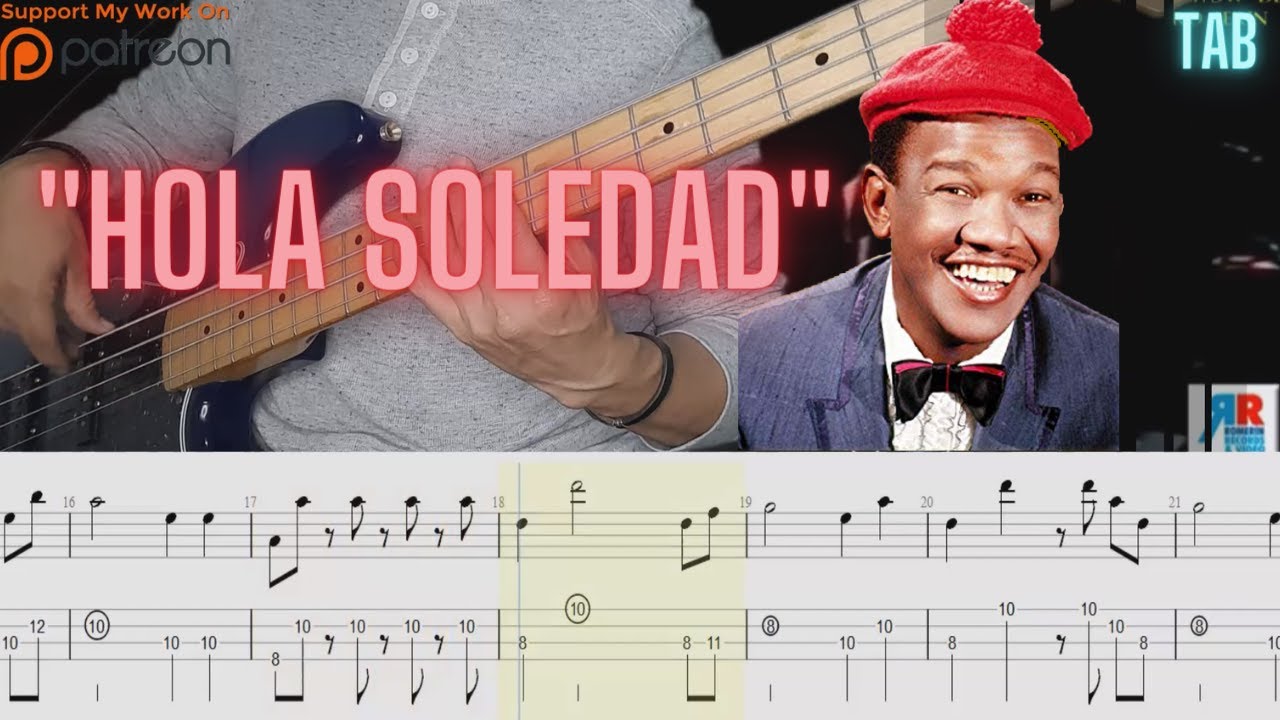 Rolando La Serie "Hola Soledad" Bajo Electrico TAB bolero - YouTube