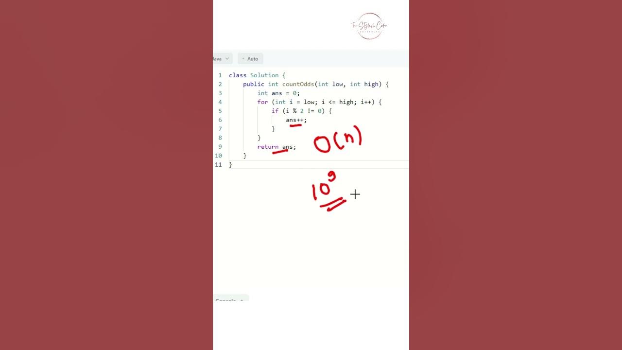 1523 Count Odd Numbers In An Interval Range Detailed Explanation 1523-count-odd-numbers-in-an-interval-range-detailed-explanation