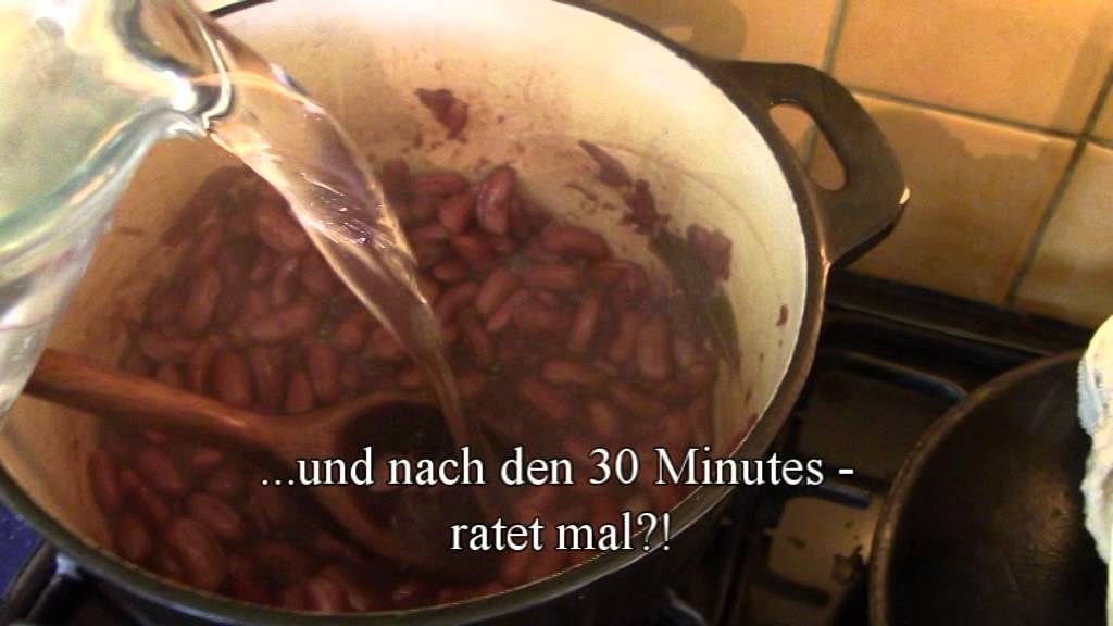 Wie wir Kidneybohnen anbauen und kochen - YouTube